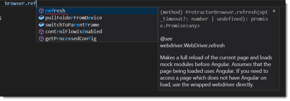 A Complete List Of Different Protractor Browser Commands